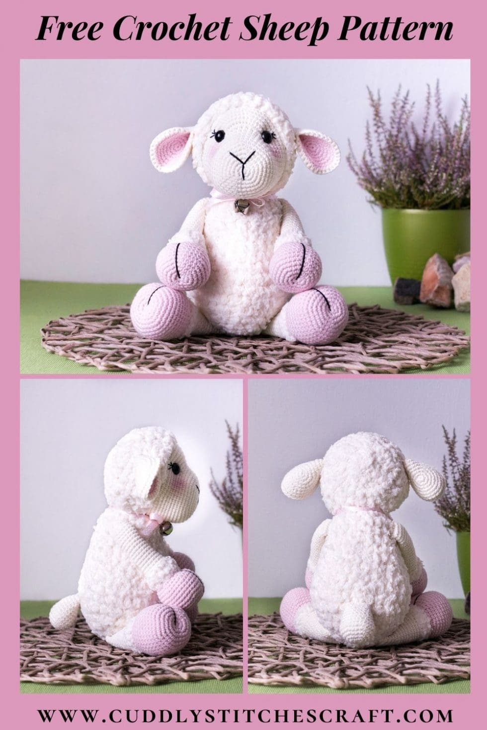 Free Crochet Sheep Pattern - Cuddly Stitches Craft