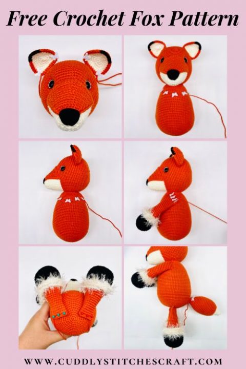 Free Crochet Fox Pattern - Cuddly Stitches Craft