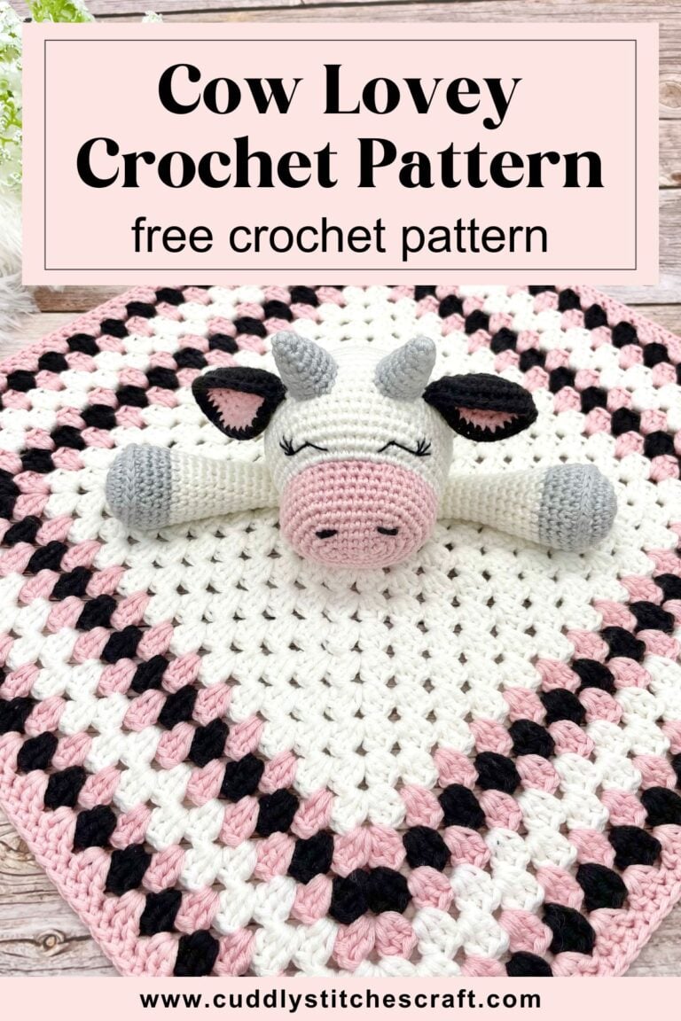 Free Cow Lovey Crochet Pattern: Granny Square Blanket - Cuddly Stitches ...