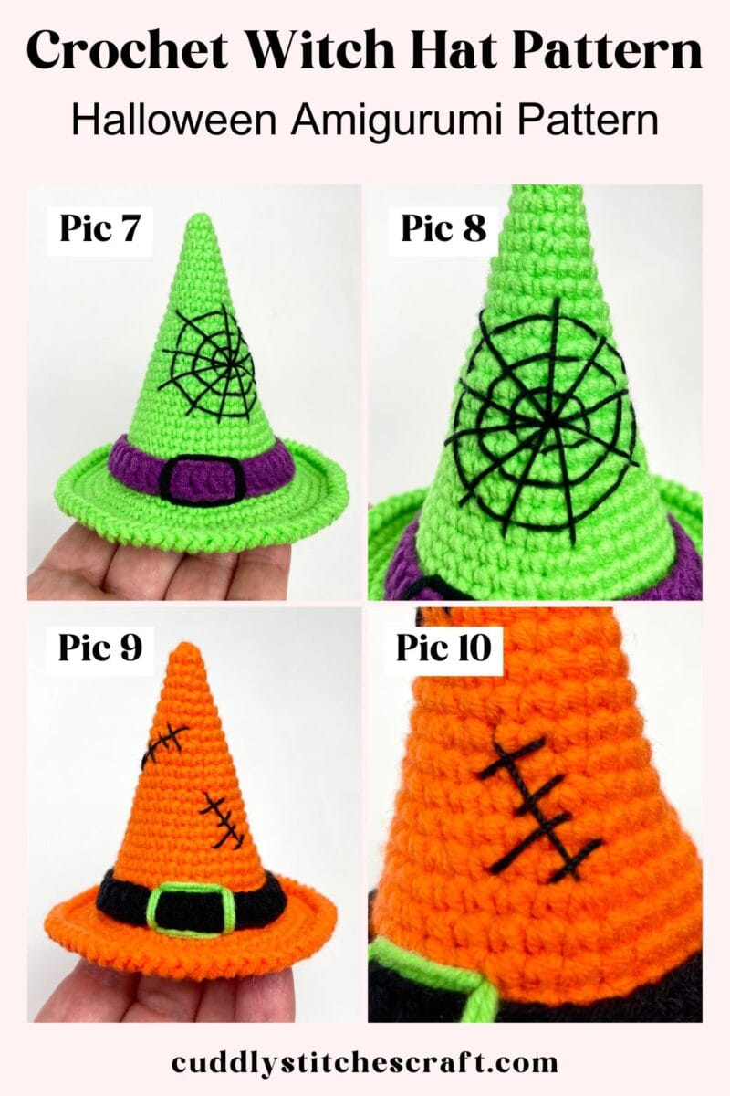 Crochet Witch Hat Free Pattern: Halloween Amigurumi - Cuddly Stitches Craft
